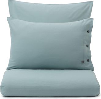 Urbanara Telhado Flanell-Bettwäsche 135x200 cm & 80x80 cm I 50% Tencel Lyocell & 50% Baumwolle Made in Portugal I Weich & Kuschelig I Warme Winterbettwäsche Oe