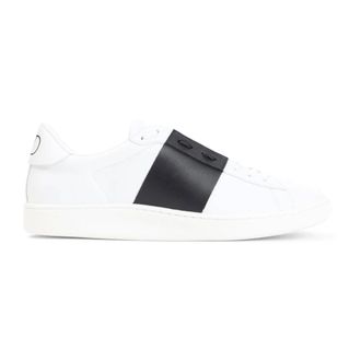 Valentino Garavani Baskets basses en cuir - Homme - Chaussures - Blanc - Taille: 45 EU