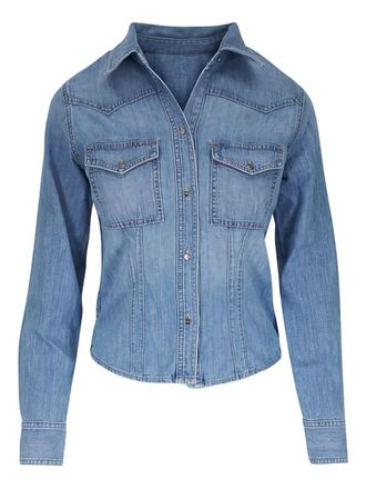 TWP button front shirt - Blau