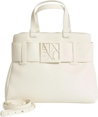 A|X Armani Exchange Femme, Sacs, Blanc, Taille: ONE Size Sac &agrave; main souple Susy