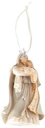 Enesco Foundations Heilige Familie aus Steinharz Hängeornament, Harz, Bunt, 4.65