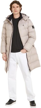 Calvin Klein Jeans Herren Essentials DOWN Long Parka J30J324056 Daunenjacken, Grau (Porpoise), XS