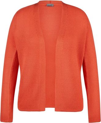 Rabe Femme, Pulls, Orange, Taille: 46 FR Open Cardigan
