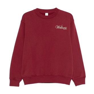 Sporty & Rich Soho Crewneck - - Sweatshirts & Hoodies - Herren - Rot - XS