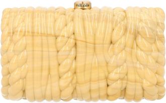 Cult Gaia Womens Clutch Helene Beige Acrylic Bags