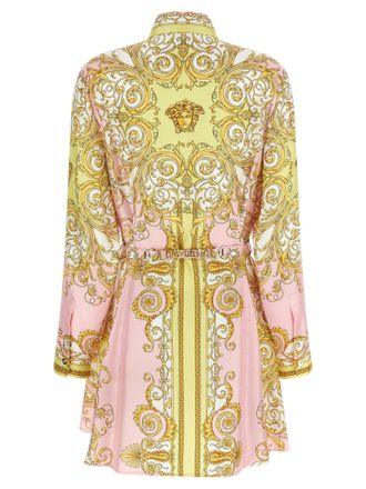 Versace Womens Multicolor Silk Short Dress