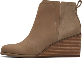 Toms Damen Clare Stiefelette, Dune Nubuck Leather Suede, 43.5 EU