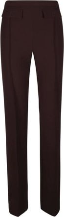 Elisabetta Franchi Femme, Pantalons, Brun, Taille: 42 FR Essential Pant
