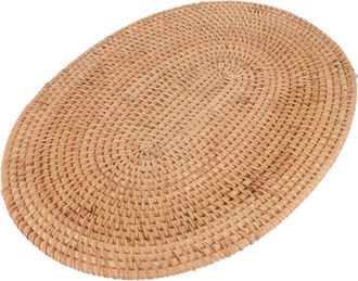 SOLUSTRE Wärmestabile Gewebte Platzsets aus Robustem Material Dekorative Schützende Tischsets für Esstisch und Gartentisch Hitzebeständig Kratzfest Tischdekora