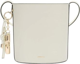 Furla Femme, Sacs, Beige, Taille: ONE Size Roxie Mini Sac Seau en Cuir