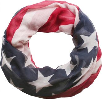 styleBREAKER Schlauchschal Loop im USA Flaggen Design