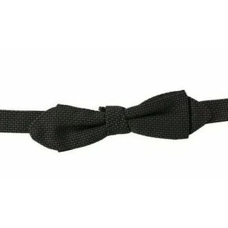 Dolce & Gabbana Graue gemusterte Seidenfliege - - Accessories - Herren - Grau - ONE SIZE