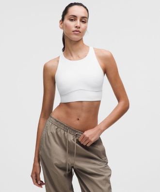 lululemon Brassi&egrave;re Energy Evolve longue &agrave; encolure haute Maintien moyen, bonnets B-D pour Femmes - Taille 2XS