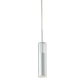 Luce-Ambiente-Design White Metal and Glass Taboo Suspension