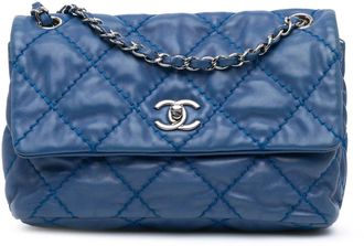 Chanel Hobo Bags - Small Calfskin Love Me Tender Flap - Gr. unisize - in Blau - f&uuml;r Damen