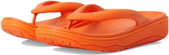 FitFlop Damen Relieff Recovery Toe-Post Sandale, Orange, 40 EU Weit