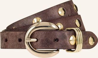 B.Belt B.Belt Lederg&uuml;rtel Mit Nieten braun