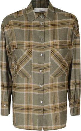 Tela Nora Shirt - - Blouses & Shirts - Damen - Gr&uuml;n - 2XS