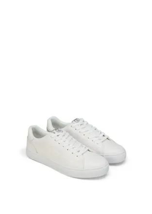 Marc O'Polo Sneaker MARC OPOLO Bodil, Herren, Gr. 44, wei&szlig;, Leder, unifarben, Basic, Schuhe Sneaker, Schn&uuml;rschuh, Halbschuh, Freizeitschuh mit Memory Foam