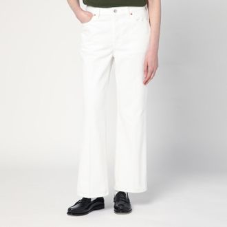 Gucci Kurze wei&szlig;e Flare-Hose