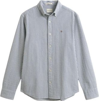 GANT Homme, Chemises, Bleu, Taille: XL Casual Shirt