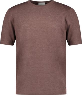 Roy Robson Leichtes Glattstrick-T-Shirt mit Leinenanteil in