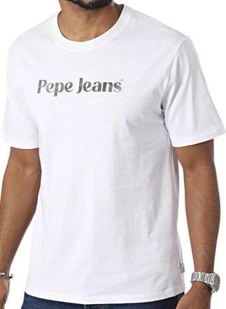 Pepe Jeans London Herren Clifton T-Shirt, Weiß (Weiß), XL