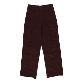 Arte Homme, Pantalons, Rouge, Taille: W36 Pantalon Cargo en Velours C&ocirc;tel&eacute;