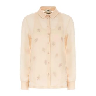 Fendi Stylisches TOP f&uuml;r deinen Kleiderschrank - - Blouses & Shirts - Damen - Rosa - XS