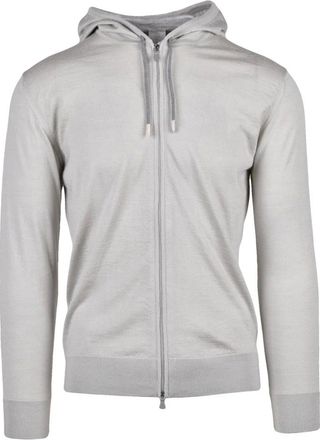 Eleventy Homme, Sweatshirts et sweats &agrave; capuche, Gris, Taille: S Felpa in maglia zip