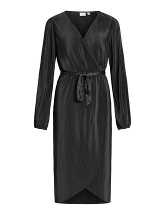 Vila Viperli L/S Midi Wrap Dress - Noos