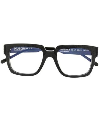 Kuboraum lunettes de vue K3 à monture rectangulaire - Noir