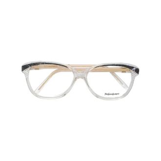 Saint Laurent Pre-owned Acetat sonnenbrillen - - Pre-owned - Damen - Grau - ONE SIZE