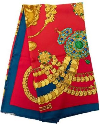 Herm&egrave;s Pre-owned Kosmima Scarf - Femme - Pre-owned - Rouge - Taille: ONE Size