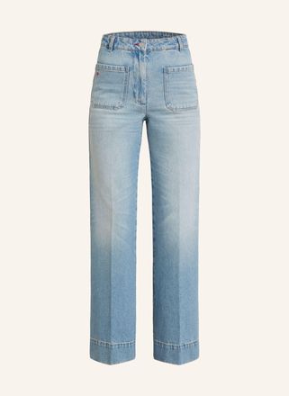 Victoria Beckham Straight Jeans Alina blau