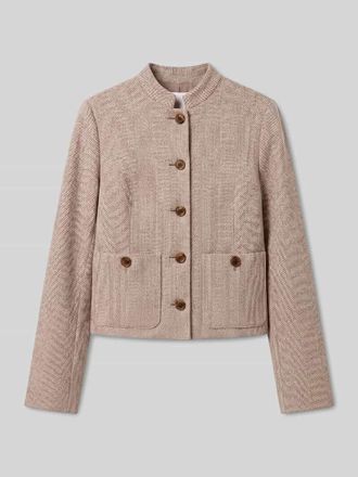 Calvin Klein Regular Fit Kurzblazer mit Label-Patch