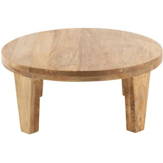 Hellin Table basse ronde en manguier naturel D80 - MAKATI