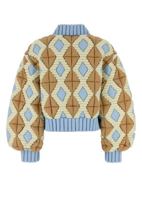 RAXXY Womens Quilted Nylon With Geometric Pattern Down Jacket Caramel