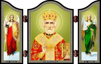 NKlaus 1414 HL. Nikolaus Wundertäter christliche Ikone Nikolaj Chudotvorec Reise Altar