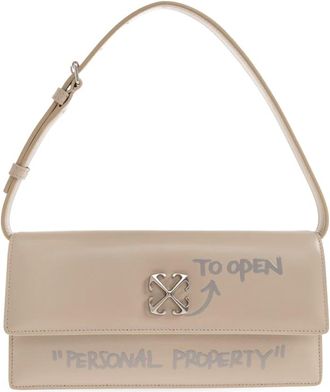 Off-white Femme, Sacs, Beige, Taille: ONE Size Jitney 1.0 Shoulder Bag