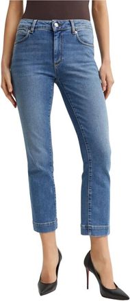Sportmax Femme, Jeans, Bleu, Taille: W28 Jean Coupe Slim Taille Basse