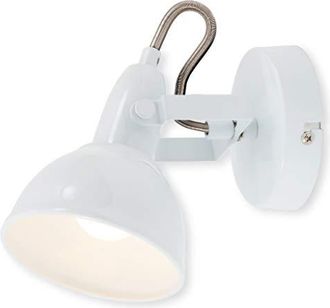 Briloner Wandleuchte Innen schwenkbar, Vintage, E14 Fassung, max. 40 Watt, Wandlampe innen, Wandstrahler innen, Wandlicht, Wandbeleuchtung, Schlafzimmer, Flurl