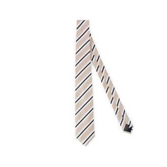 Au Printemps Paris Cravate &agrave; rayures en soie
