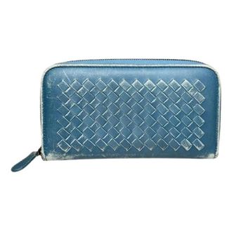 Bottega Veneta Pre-owned Vintage Leder-Portemonnaie - - Pre-owned - Damen - Blau - ONE SIZE