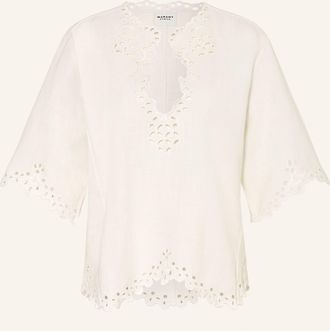Isabel Marant Marant &Eacute;toile Blusenshirt Shana Mit Lochspitze Und 3/4-Arm weiss