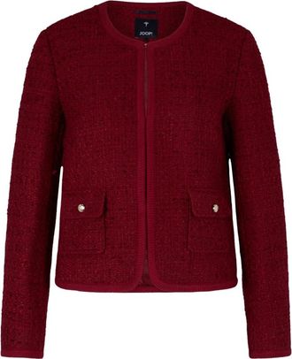 Joop Femme, Vestes, Brun, Taille: 42 FR Veste Boukl&eacute; avec Fermeture &agrave; Crochet