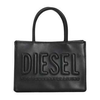 Diesel Schwarze Handtasche DSL 3D ikonischer Stil - - Bags - Damen - Schwarzk - ONE SIZE