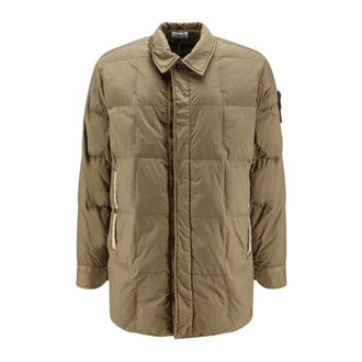 Stone Island Veste matelass&eacute;e &agrave; col classique - Homme - Vestes - Vert - Taille: XL