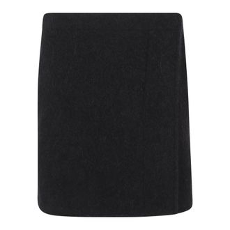 Christophe Lemaire Minikleid mit Filzumschlag - - Skirts - Damen - Schwarzk - XS