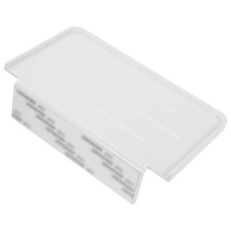 BESPORTBLE Wandmontiertes Lochfreies Kunststoff Wandregal f&uuml;r Badezimmer mit Abnehmbaren Haken Wei&szlig; Badutensilienhalter und Dusch Organizer zur Platzsparenden Wa